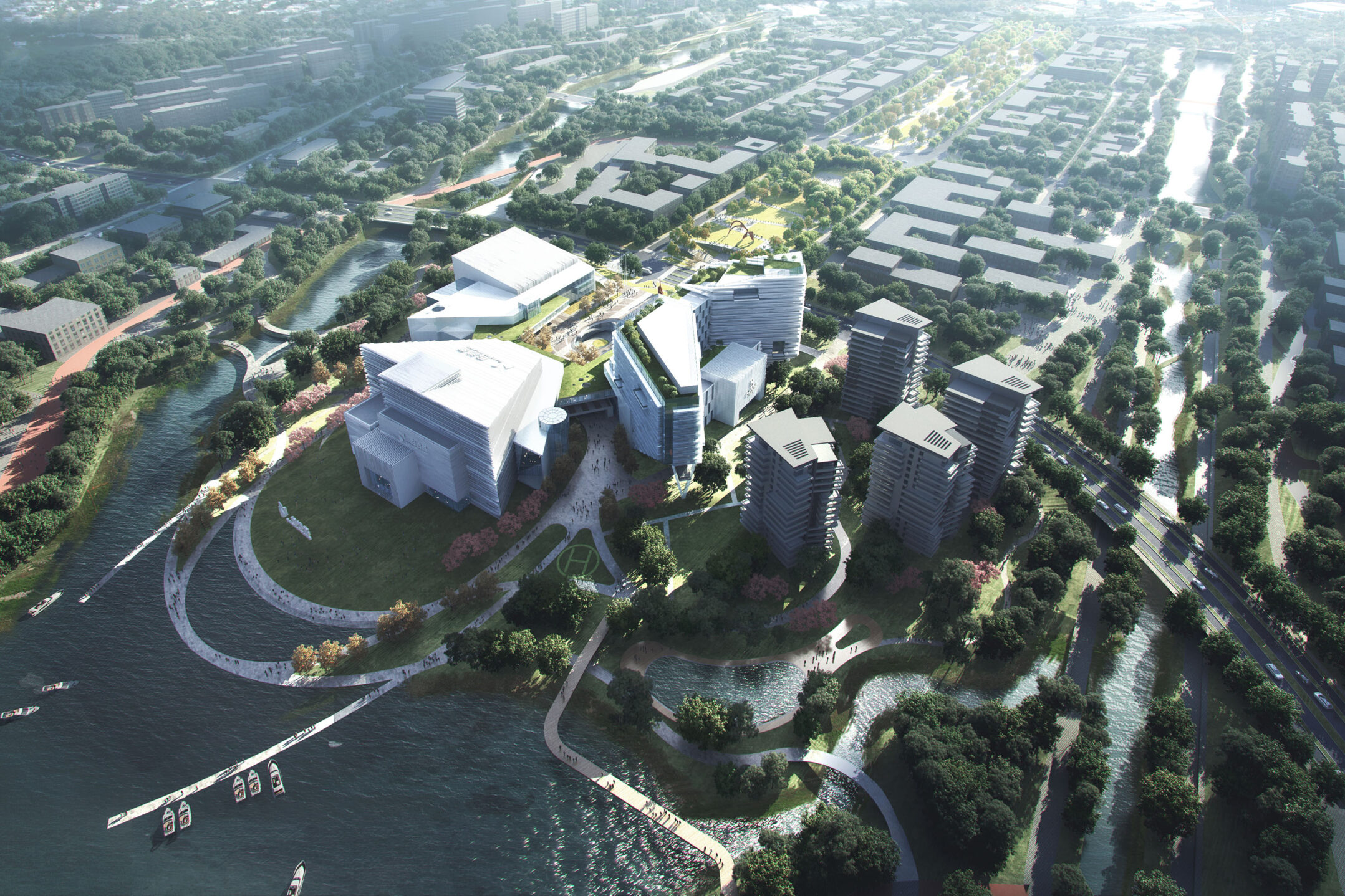 Baisha Island Forum Permanent Venue Complex Building in Liaoning ...